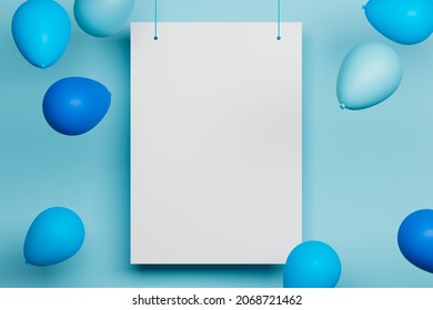 Blank Poster Empty Space Text Hanging Stock Illustration 2068721462 ...