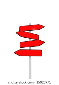 Blank Red Sign Stock Illustration 15023971