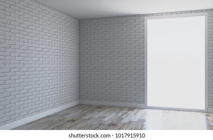 Blank Room 3d Rendering: ilustración de stock 1015408030 | Shutterstock