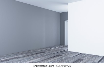 Blank Room 3d Rendering Stock Illustration 1017915925