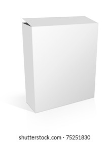 Blank Software Box Isolated On White Stock Illustration 75251830 ...