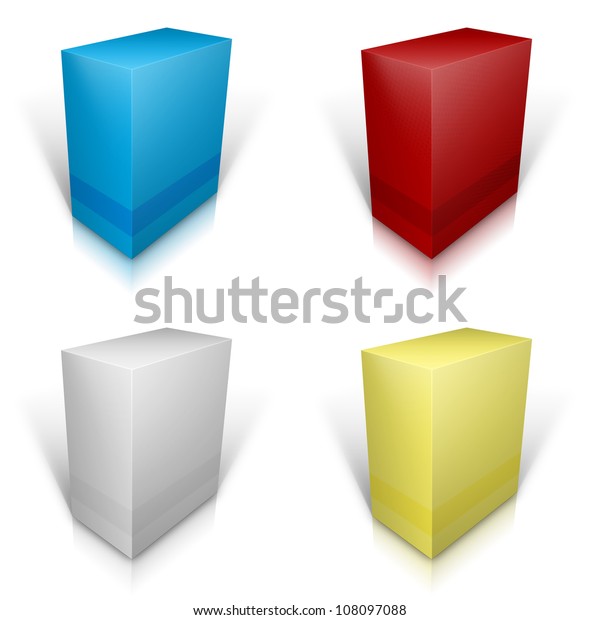 Blank Software Box Isolated On White Stock Illustration 108097088 ...