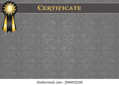 Blank Template Background Certificates Simple Elegant Stock ...