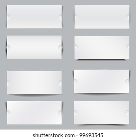 Blank Templates Web Banner Vector Illustration Stock Vector (Royalty ...