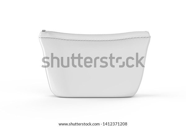 Blank White Pouch Cosmetics Mock On Stock Illustration 1412371208