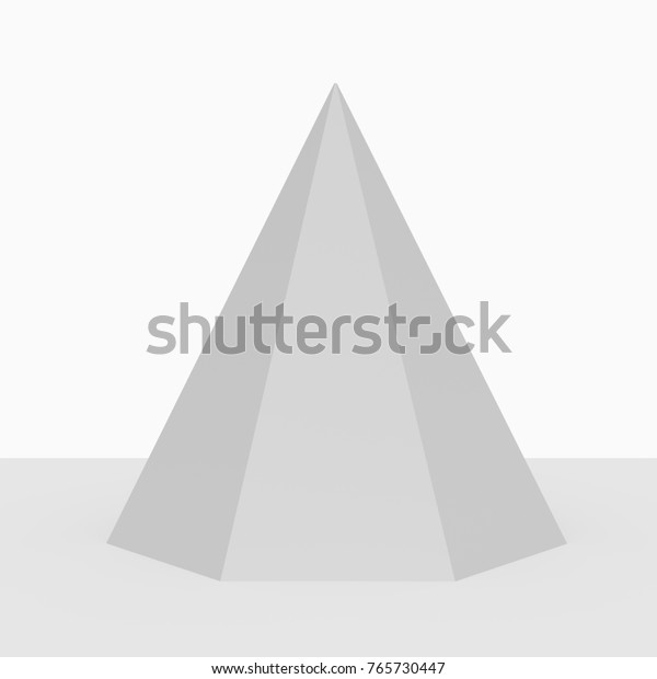 Blank White Pyramid 3d Render Stock Illustration 765730447 | Shutterstock