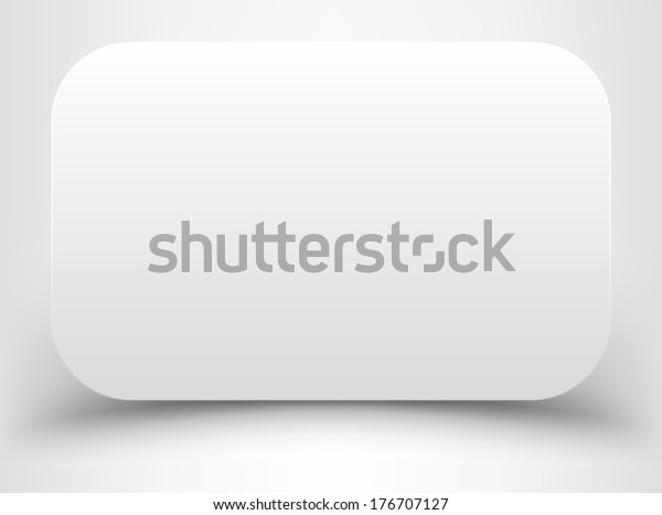 Blank White Rectangle Rounded Corners Stock Illustration 176707127 Blank White Rectangle Rounded Corners Stock Illustration 176707127