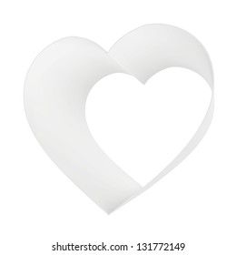 Two White Heart Paper Card Vector Stock Vector (Royalty Free) 659633632 ...