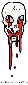 Bleeding Skull Cartoon Stock Illustration 96353717 | Shutterstock