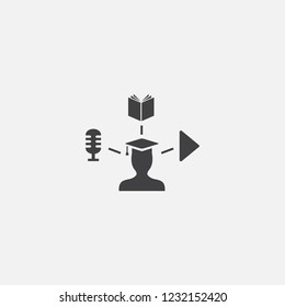 Blended Learning Icon Simple Element Illustration Stock Illustration ...
