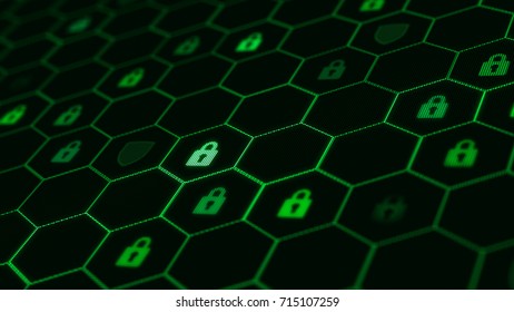 99 Background Cybersecurity Hexagon Images, Stock Photos & Vectors ...