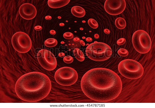 Blood Cells3d Render Stock Illustration 454787185
