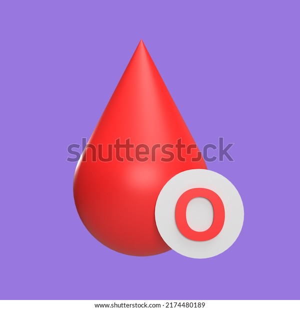 Ilustrasi Stok Blood Type 3d Icon Model Cartoon 2174480189 | Shutterstock