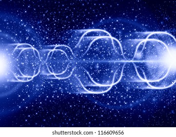 Shining Infinity Sign Sparks Stock Vector (Royalty Free) 2045205533