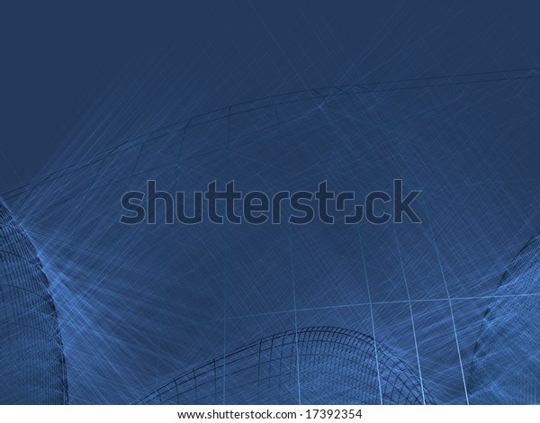 Blue Abstract Background Wireframes Light Rays Stock Illustration ...