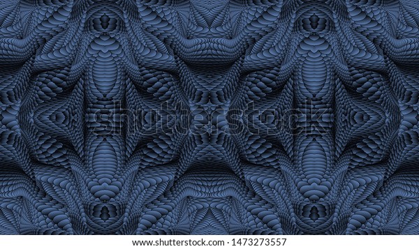 Blue Abstract Symmetric Background Computer Graphics Stock Illustration ...