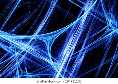 Blue Abstract Synapse System Computer Generated Stock Illustration ...