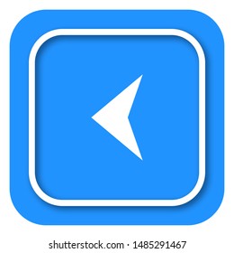 Blue Arrow Square Button Icon Illustration Stock Illustration ...