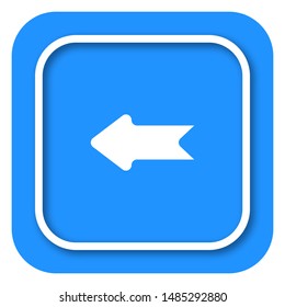 Blue Arrow Square Button Icon Illustration Stock Illustration ...