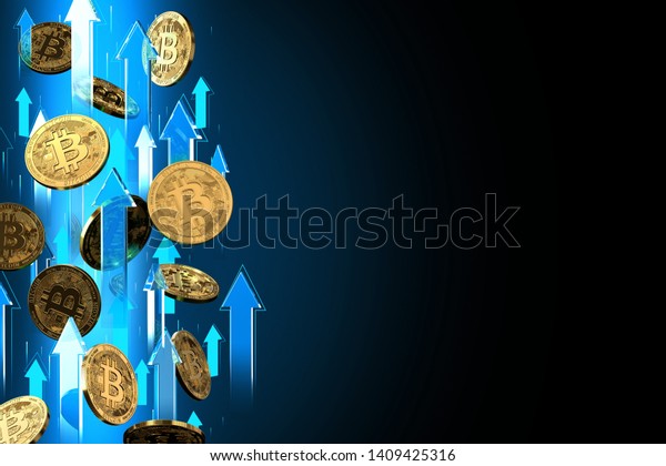 Blue Arrows Pointing Bitcoin Btc Price Stock Illustration 1409425316 ...