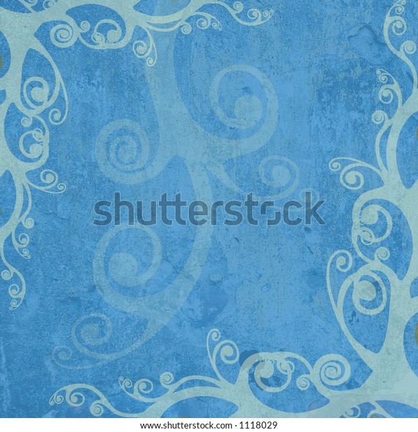 Blue Artistic Frame Stock Illustration 1118029 | Shutterstock