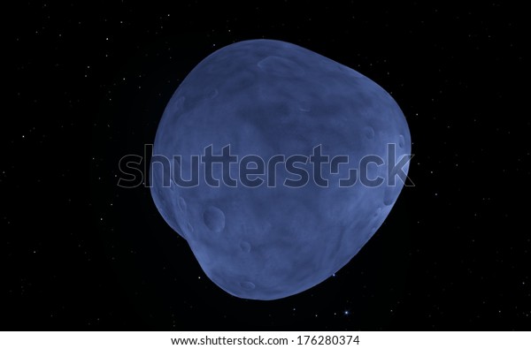 Blue Asteroid Deep Black Space Stock Illustration 176280374 | Shutterstock