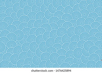 Blue Background Circle Pattern Abstract Background Stock Illustration ...