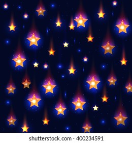 Blue Background Falling Stars Stock Illustration 400234591 | Shutterstock
