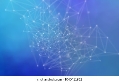 Blue Background Network Lines Stock Illustration 1040411962