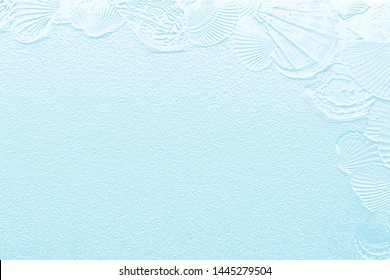 Blue Background Shell Texture: ภาพประกอบสต็อก 1445279504 | Shutterstock