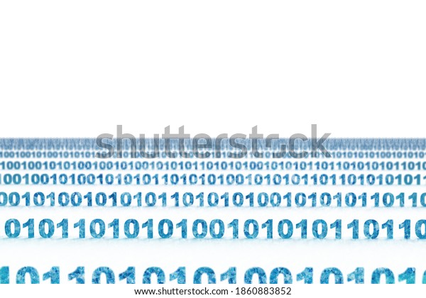 Blue Binary Number System Technology Background Stock Illustration ...