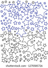 Black White Star Pattern: ilustración de stock 1270586818 | Shutterstock