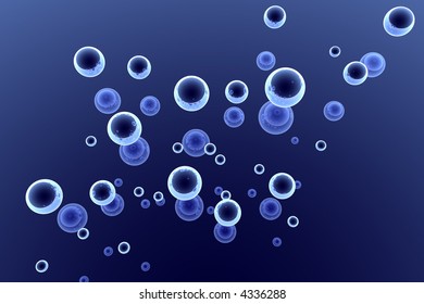 Blue Bubbles 3d Stock Illustration 4336288 | Shutterstock