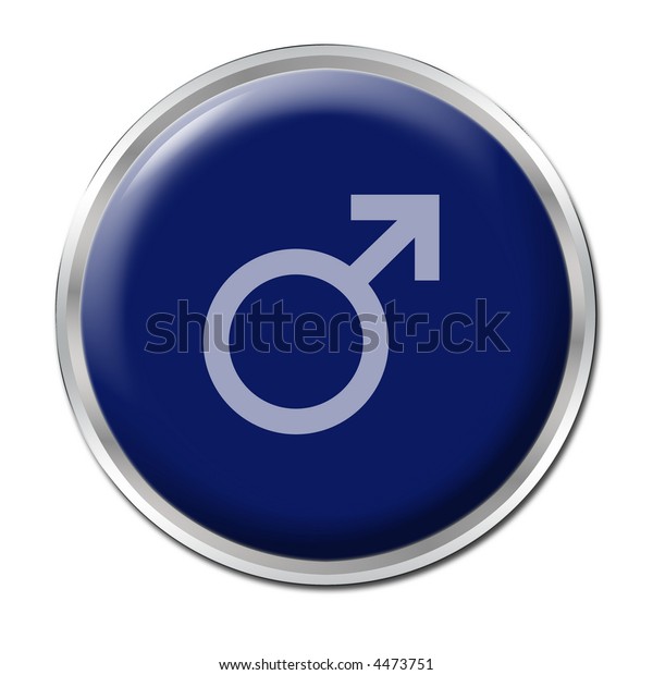 Blue Button Symbol Man Stock Illustration 4473751 | Shutterstock