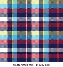 Blue Check Pixel Fabric Texture Seamless Stock Illustration 1112374886 ...