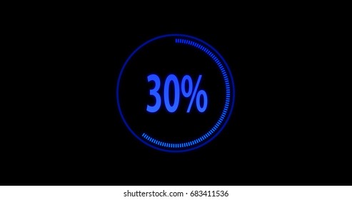 Blue Circle Loading Bar Icon Stock Illustration 683411536 | Shutterstock