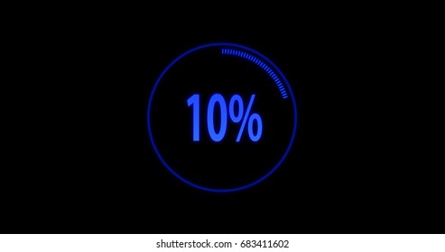 Blue Circle Loading Bar Icon Stock Illustration 683411602 | Shutterstock