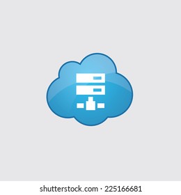 Cloud Server Computer Logo Design Template Stock Vector (Royalty Free ...