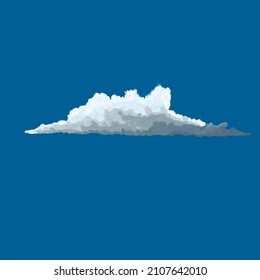 Blue Color Background Gray Cloud Stock Illustration 2107642010 ...