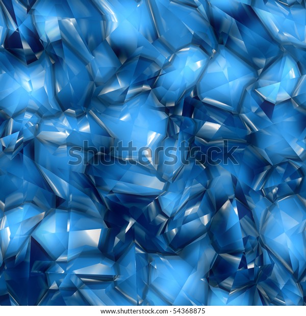 Blue Crystal Seamless Texture Stock Illustration 54368875