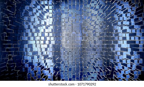 Blue Digital Background Texture Stock Illustration 1071790292 ...