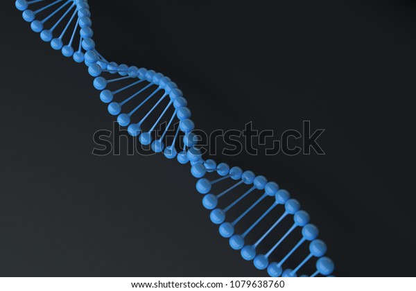 Blue Dna Modeldna Structure Stock Illustration 1079638760 | Shutterstock