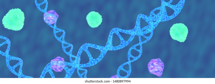 Blue Dna Molecule3d Render Stock Illustration 1480897997 | Shutterstock
