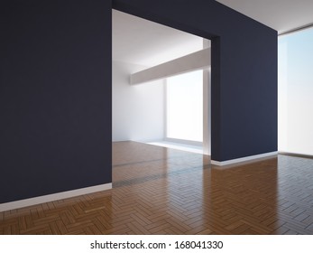 Blue Empty Interior Stock Illustration 168041330 | Shutterstock