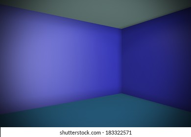 Blue Empty Room Stock Illustration 183322571 | Shutterstock