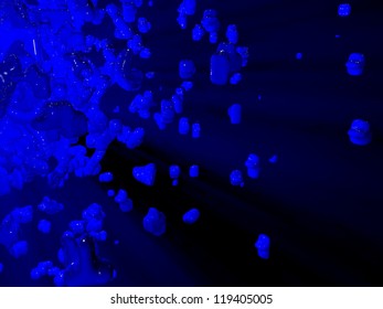 Blue Explosion Background Stock Illustration 119405005 | Shutterstock
