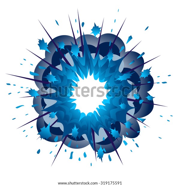 Blue Explosion Comic Style Stock Illustration 319175591 | Shutterstock