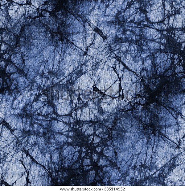 Blue Fabric Texture Batik Pattern Shibori Stok İllüstrasyon 335114552 ...