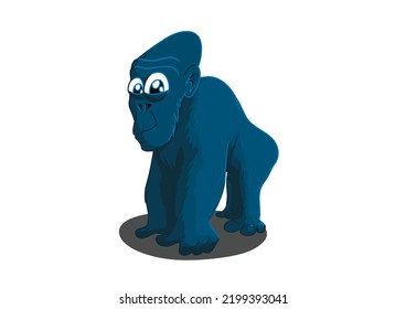 Blue Gorilla Transparent Background Stock Illustration 2199393041 ...