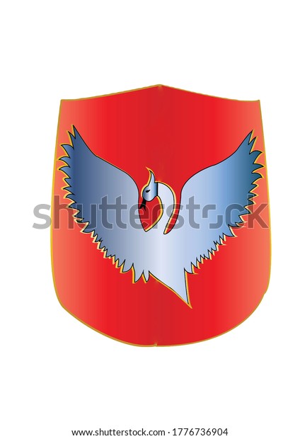 Blue Gradient Bird Shield Logo Design Stock Illustration 1776736904 ...